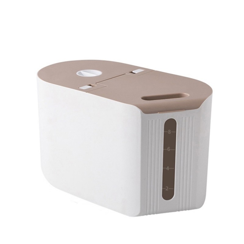 Large Grain Plastic Storage Box By Taw9eel Essentials - Coffee