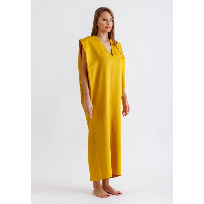 Mustard Fold Dress