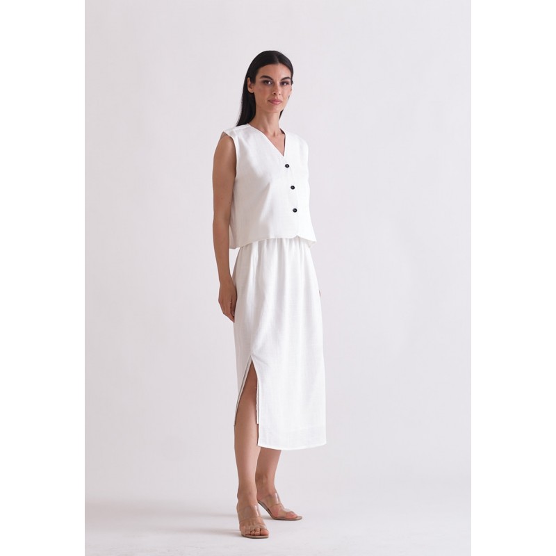 White 3 Piece Suit Set