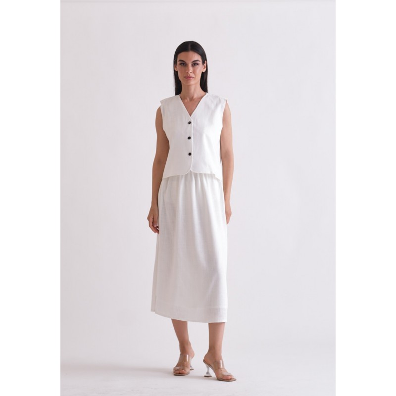 White 3 Piece Suit Set