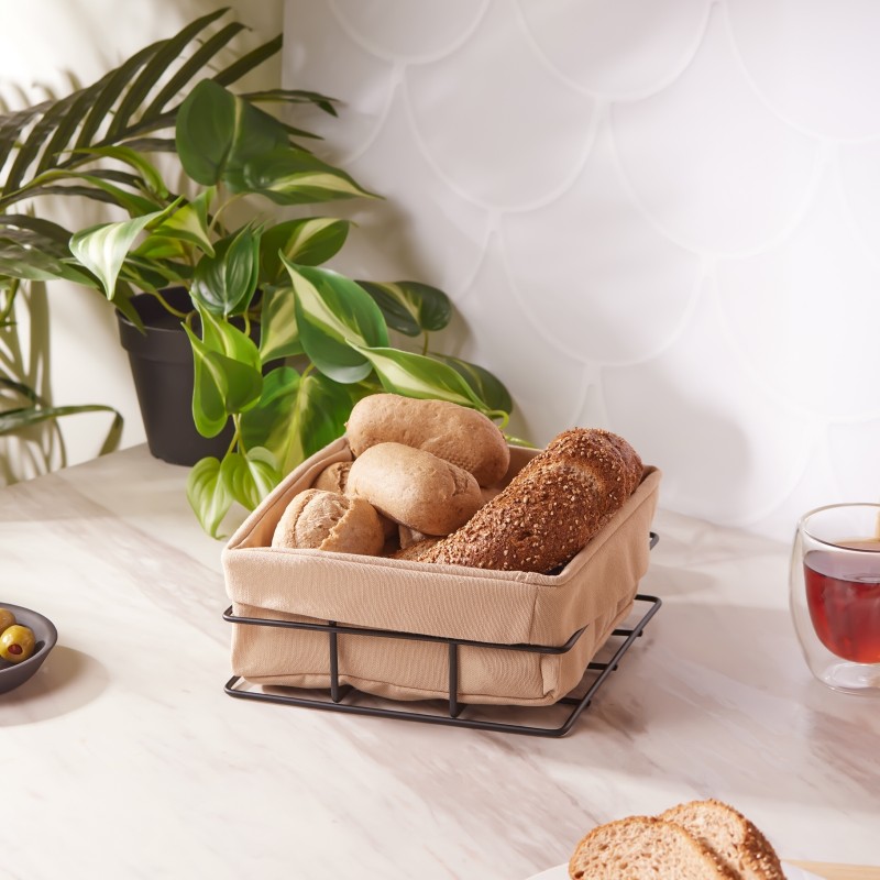 Karaca Fonte Cream Medium Bread Box