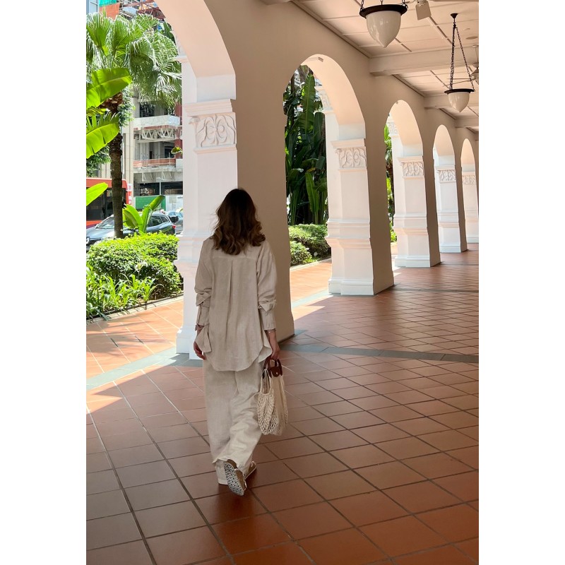 White Linen Set