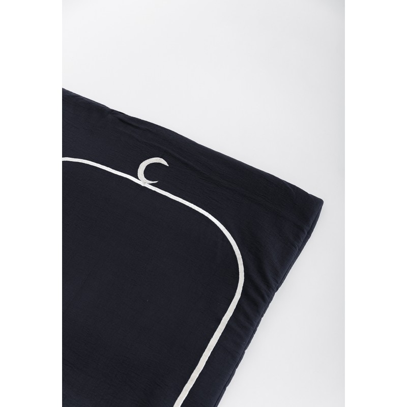 Dark Blue Embroidered Prayer Matt