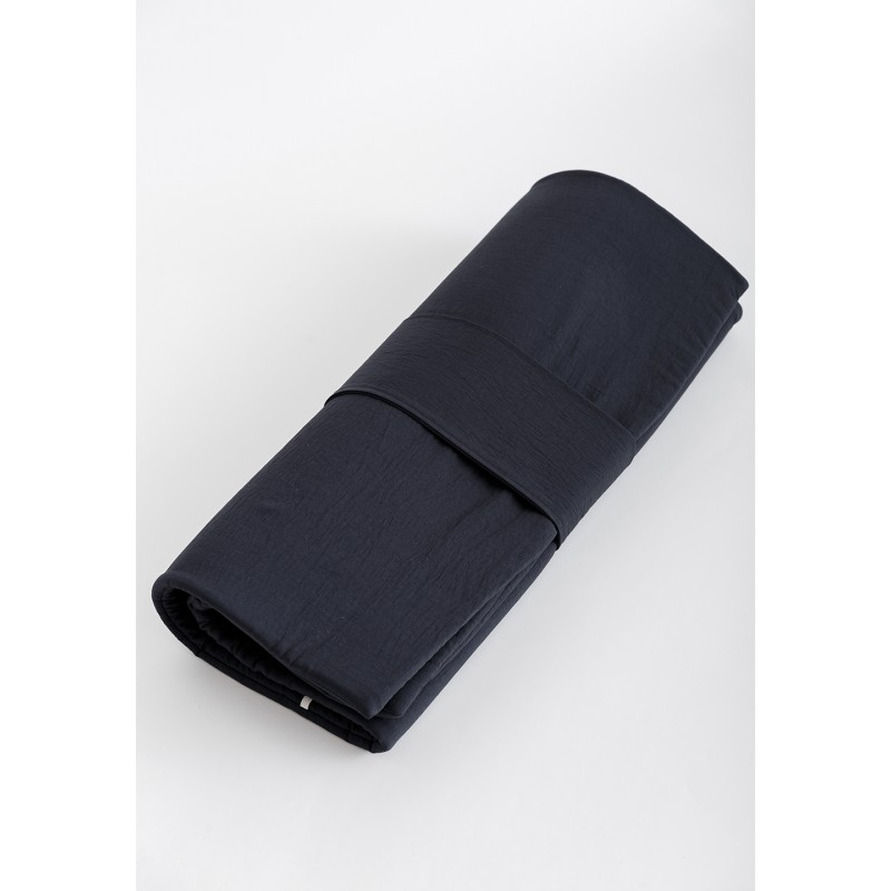 Dark Blue Embroidered Prayer Matt