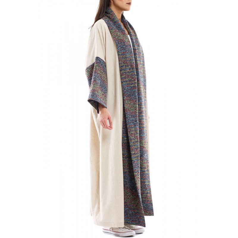 Off-White Shawl Collar Bisht
