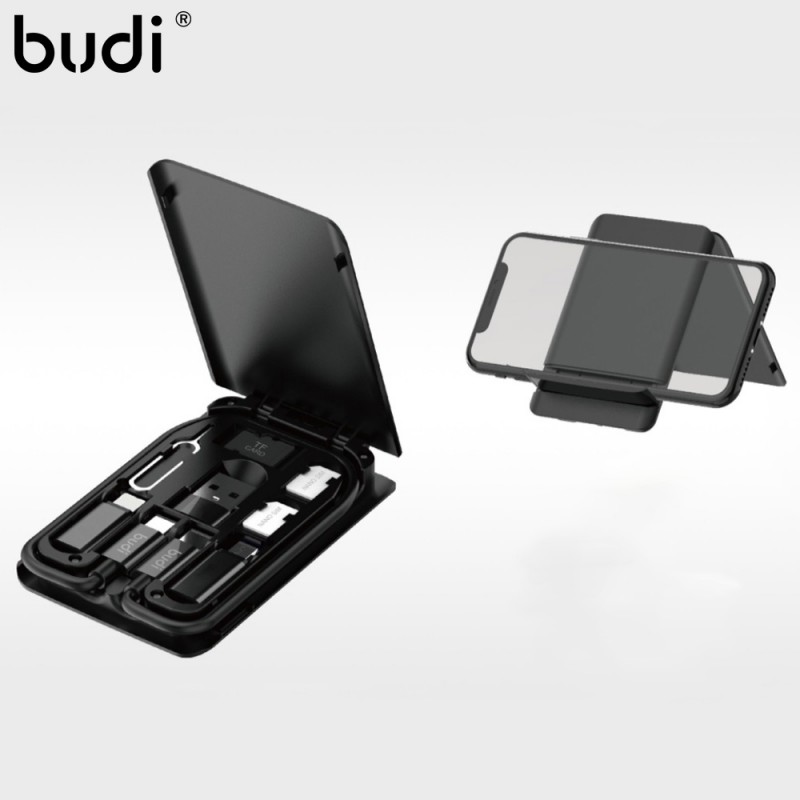 Budi 6 in 1 Multi-Functional USB Cables Box with SIM Card Accessories ...
