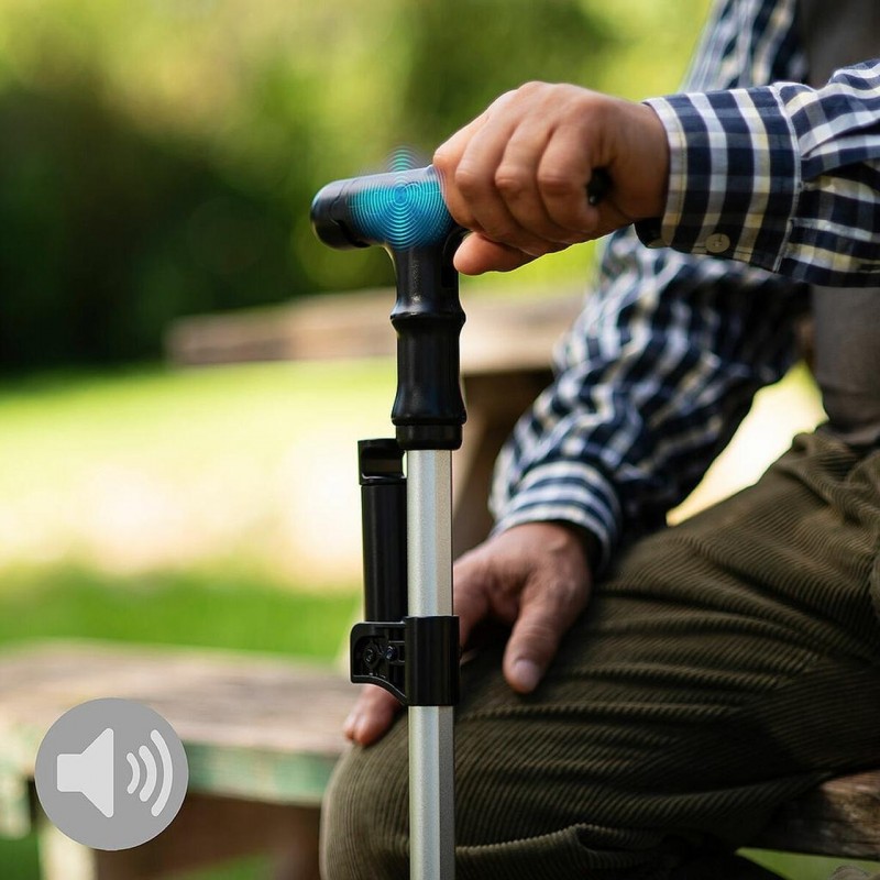 Extendable Walking Stick with LED, Alarm, and Grabber Hannde By Innovagoods
