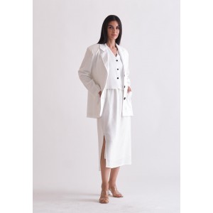 White 3 Piece Suit Set