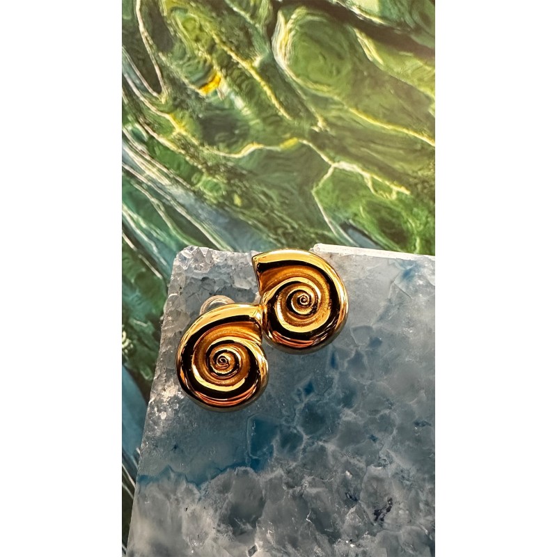 Gold Shell Studs